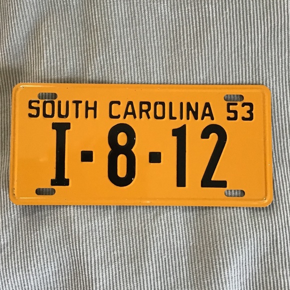 Vintage | Other | Vintage 953 License Plate South Carolina State ...